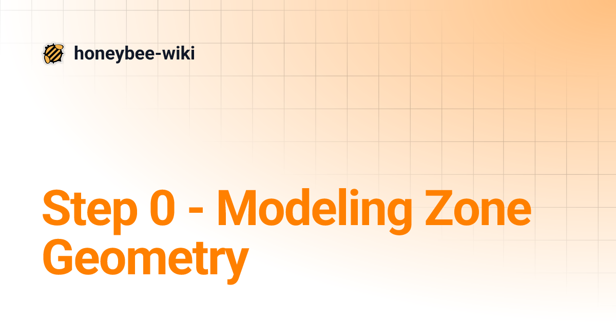 Step 0 - Modeling Zone Geometry | honeybee-wiki