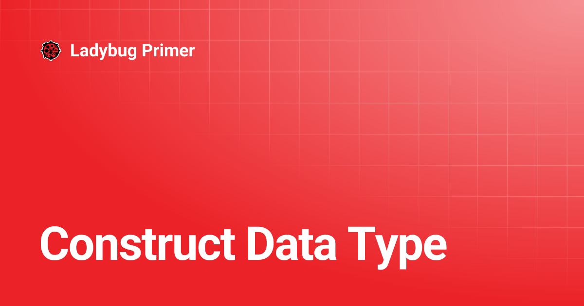 Construct Data Type | Ladybug Primer