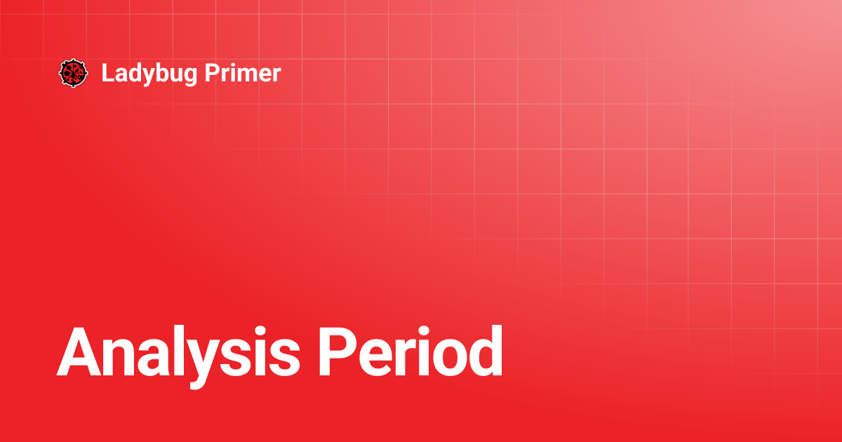 Analysis Period | Ladybug Primer