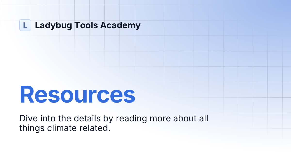 Resources | Ladybug Tools Academy