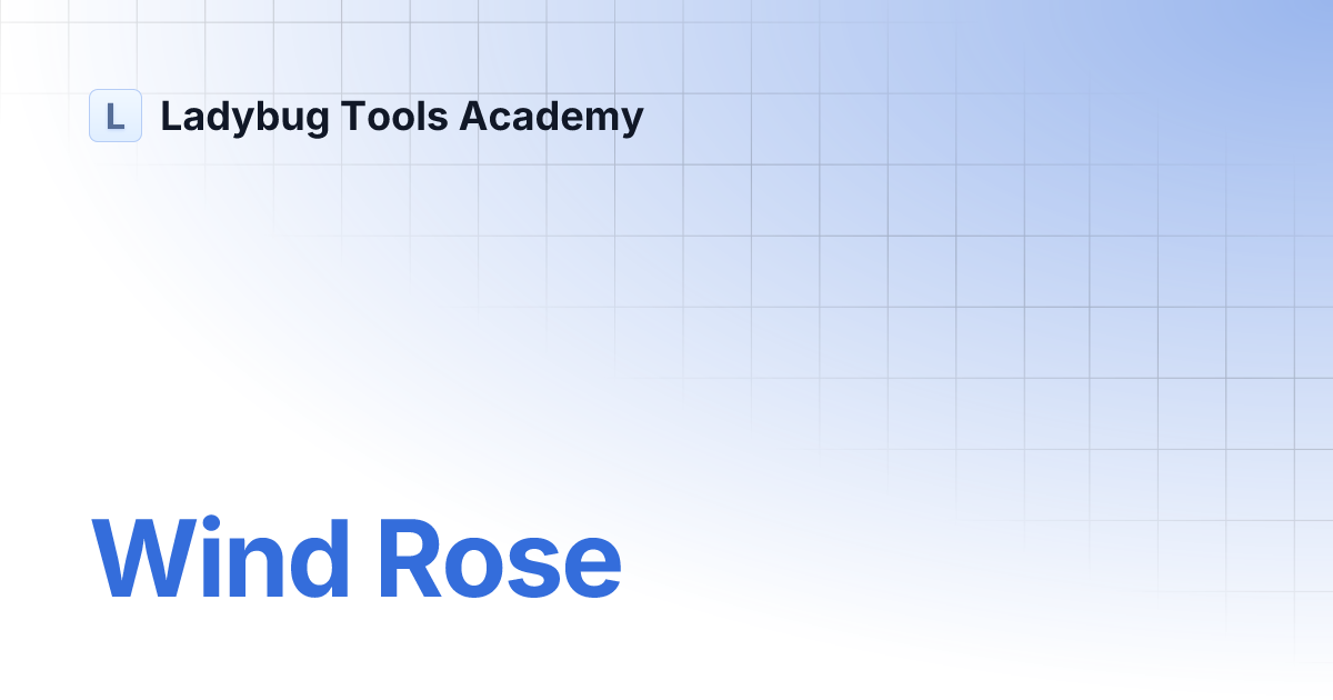 Wind Rose | Ladybug Tools Academy