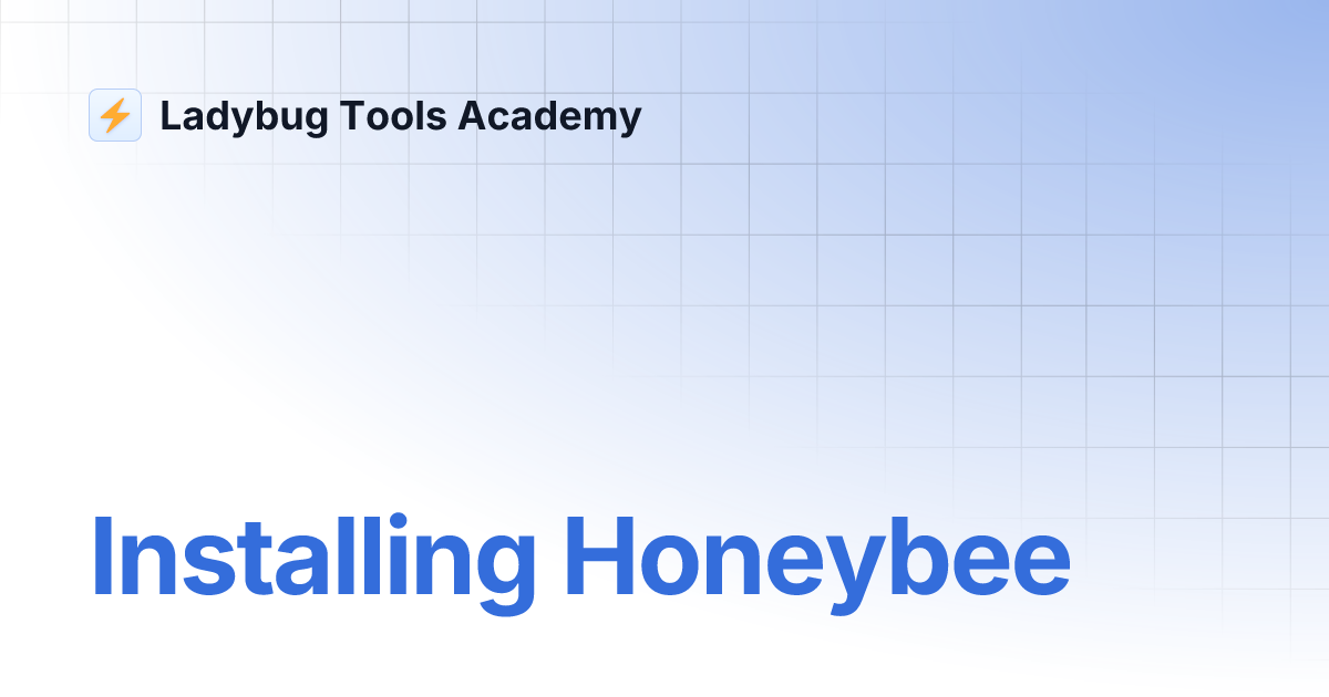 Installing Honeybee | Ladybug Tools Academy
