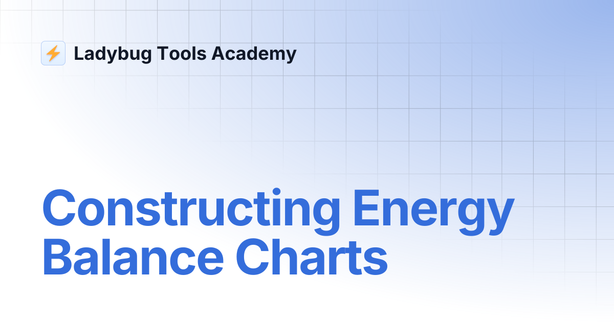 Constructing Energy Balance Charts | Energy | Ladybug Tools Academy