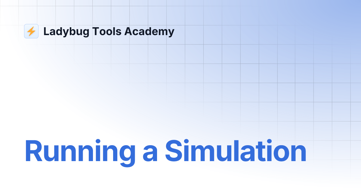Running a Simulation | Ladybug Tools Academy